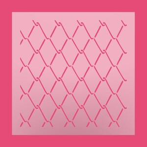 Fence Pattern Stencil - Cookie Stencils - Airbrush Stencil - Reusable ...