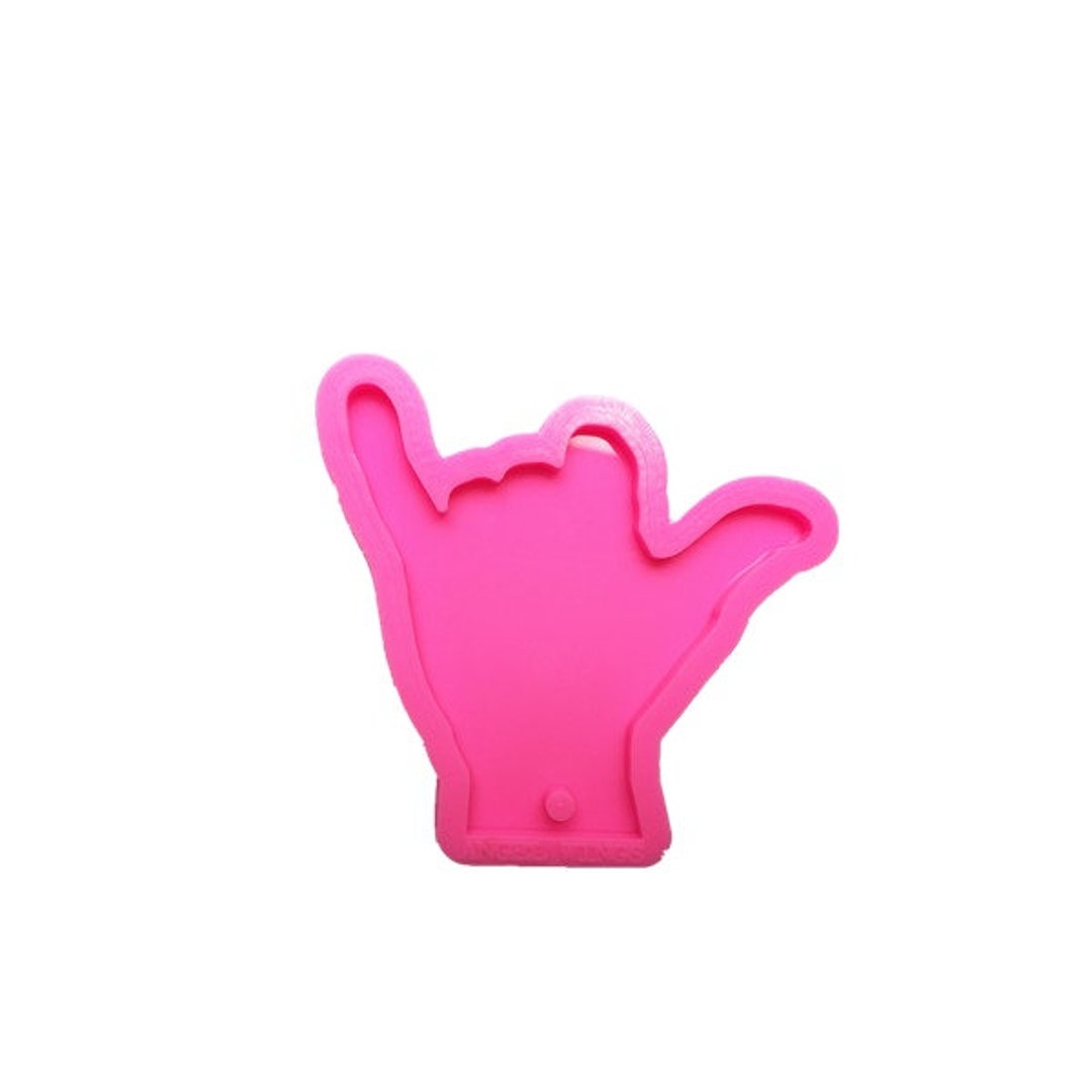 Shiny Peace Hand Sign Keychain Mold - Peace Hand Keychains Mold ...