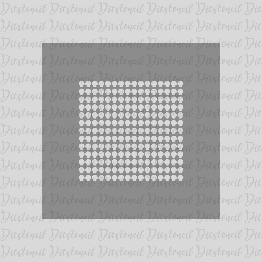 Mushroom Sprinkle Stencil - 0.25 Inches - Mushroom Sprinkles - Perfect ...