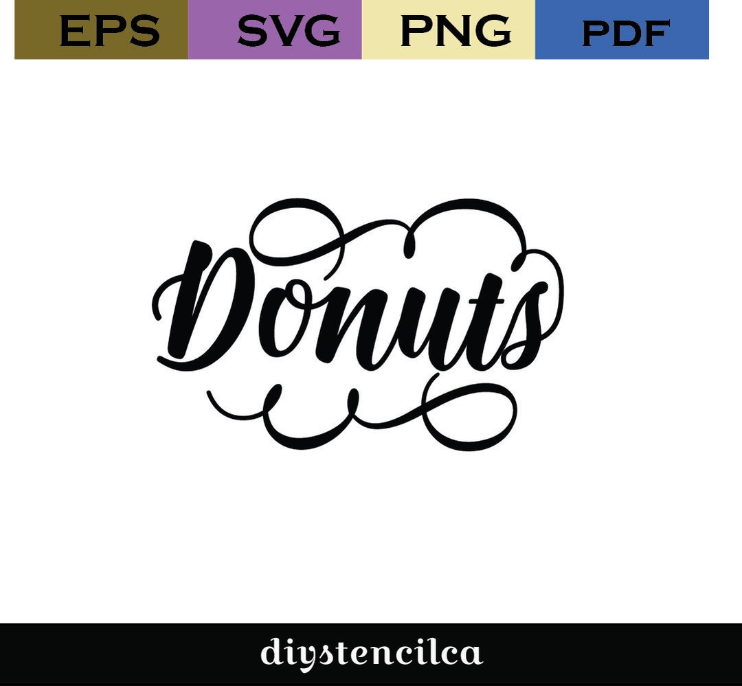 Donuts SVG Board Signs SVG, Cutting Files for Silhouette Cameo ...
