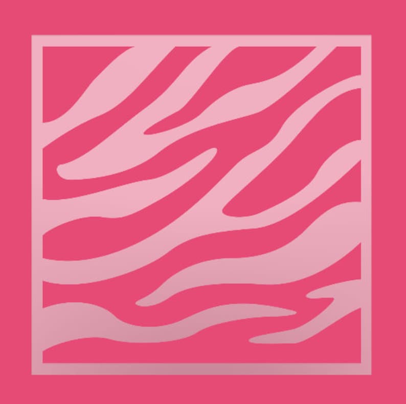 Zebra Print Stencil Zebra Stripe Pattern Cookie Stencils - Etsy