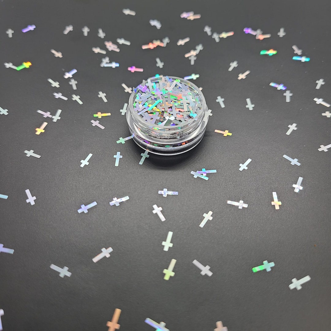 Cross Glitter, Resin Glitter, Tumbler,craft Glitter, Cross Confetti - Etsy