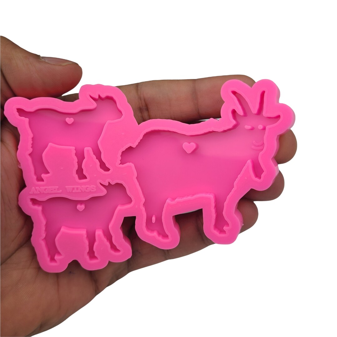 Goat Mold,goat Family Keychain Mold ,goat Shape Silicone Mold ,goat ...