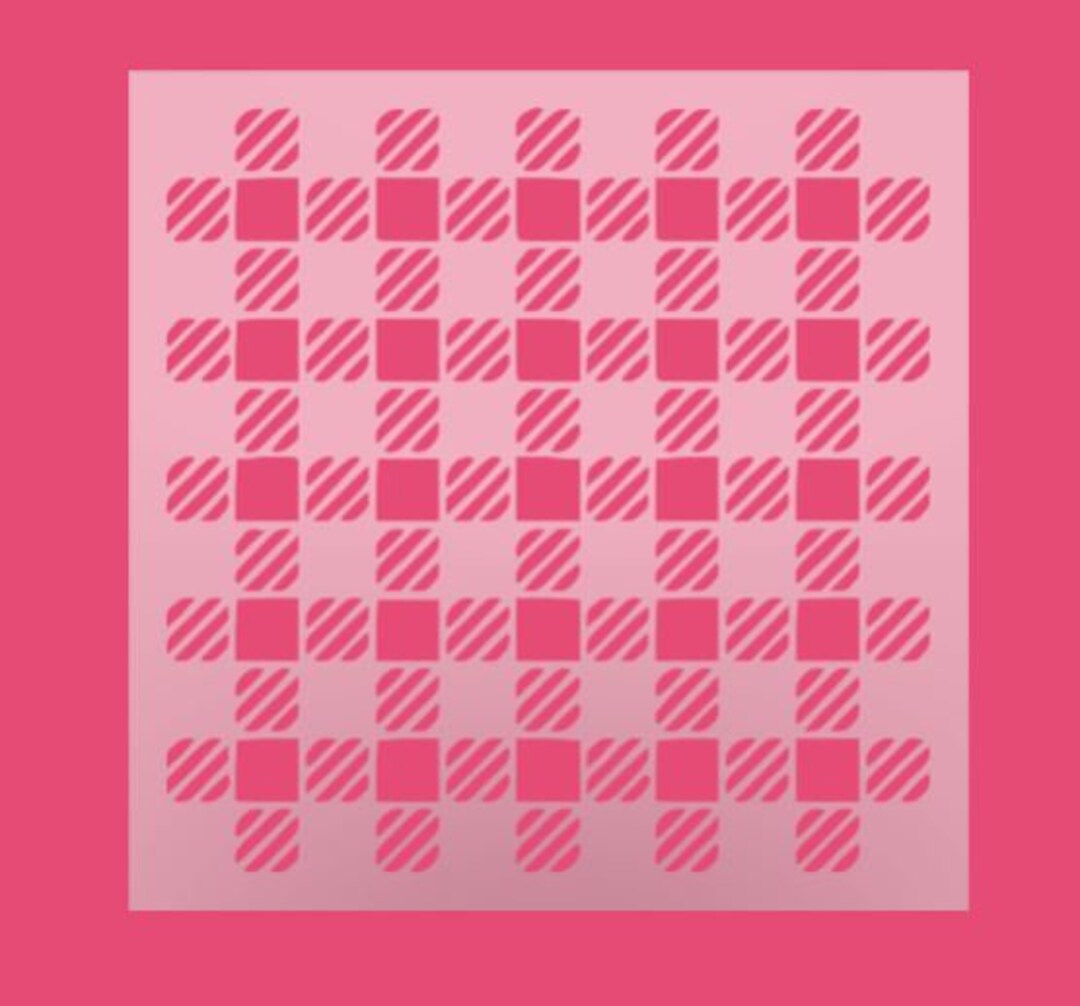 Reusable Buffalo Plaid Stencil for DIY Projects - Multipurpose Pattern ...