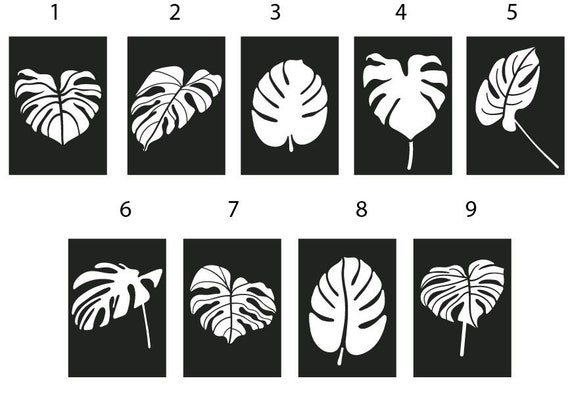 Monstera Leaf Stencil