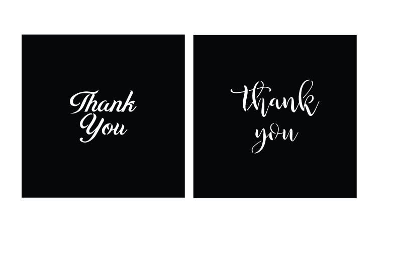 Thank You Stencil Thank You Cookie Stencil Diy Stencil Etsy