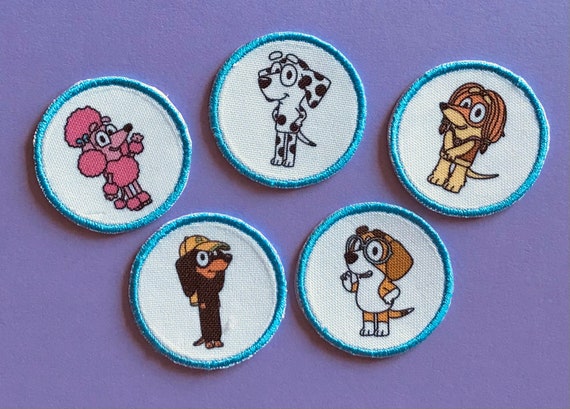 Bluey Friends Inspired Fabric Patches - Etsy