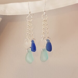 Seaglass Waterfall Earrings - Etsy