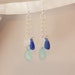 Seaglass Waterfall Earrings - Etsy
