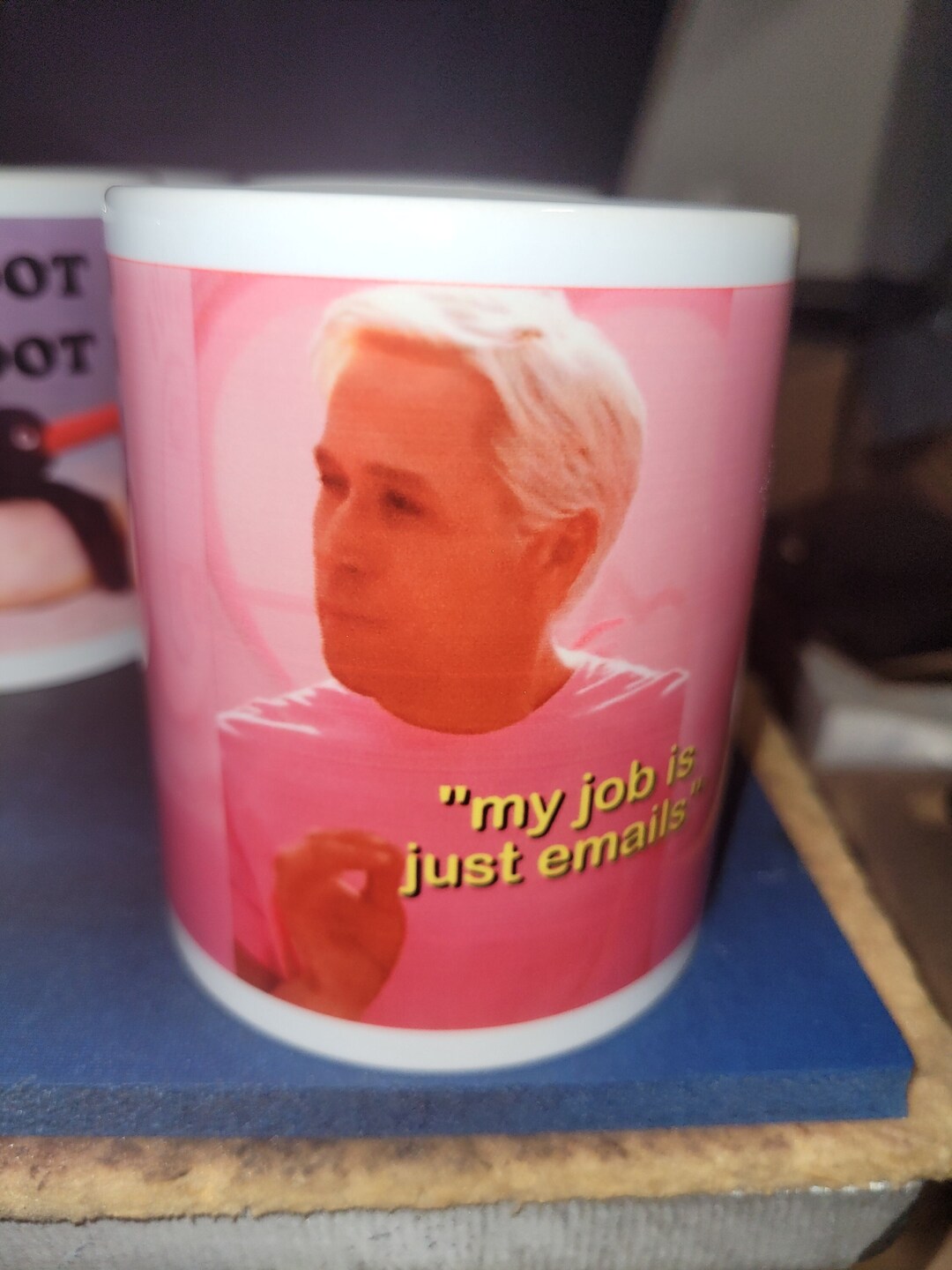 My Job is Just Emails - Barbie Ken Meme Mug - Etsy