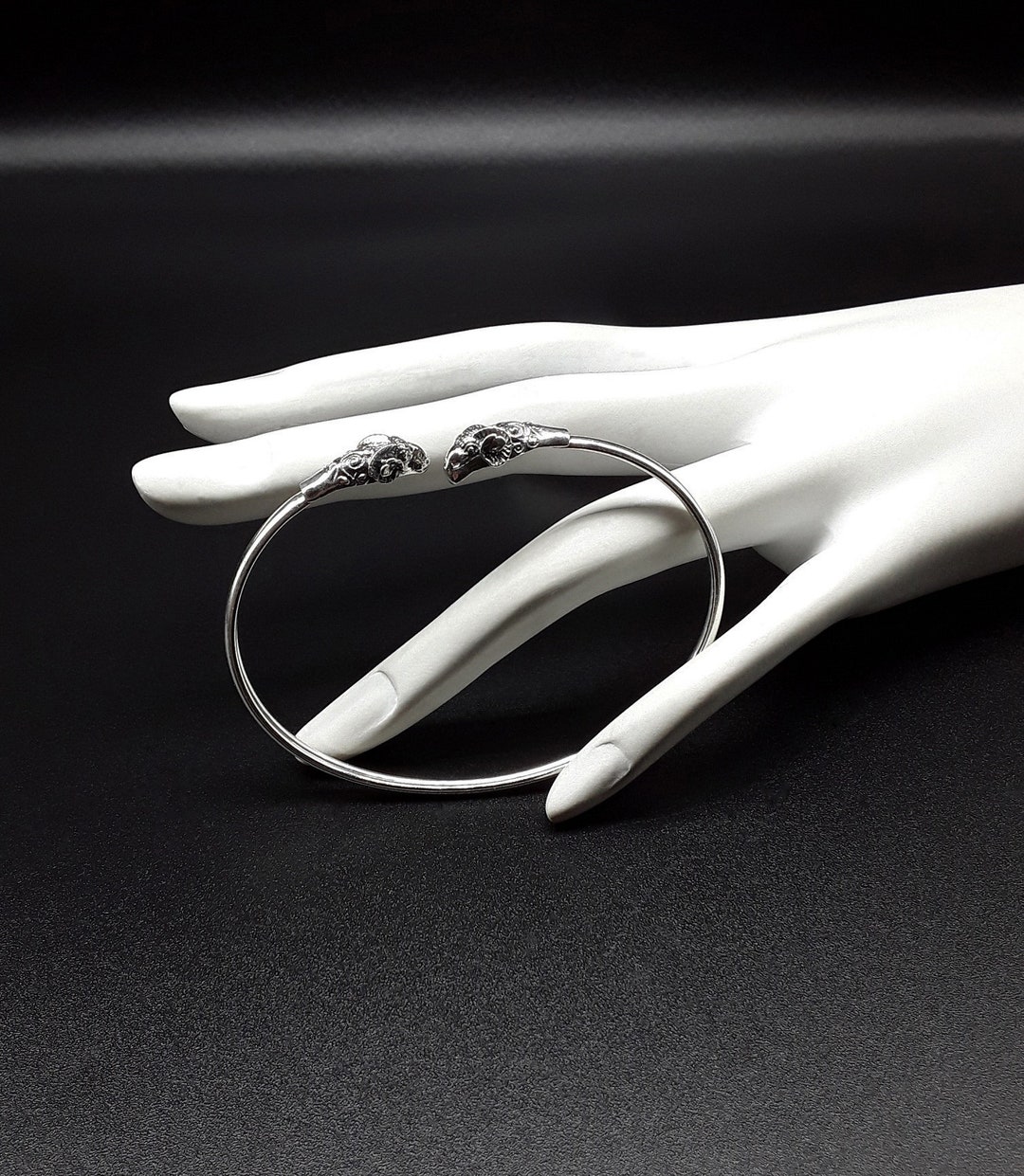 The Pan Cuff Bracelet Made of 100% Pure and Solid 925 Silver / Cuff ...