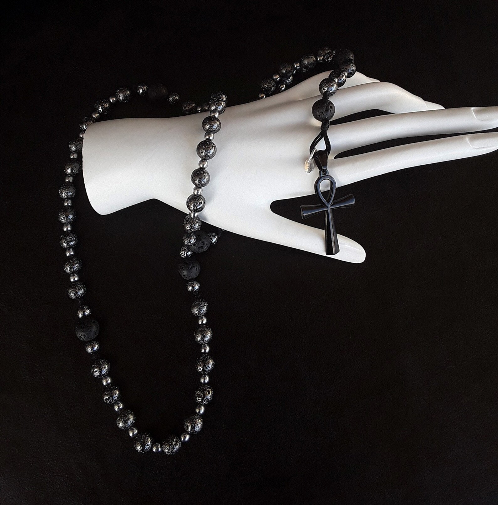 The Galvanized Ankh alt. 5 Decade Catholic Rosary Made of - Etsy