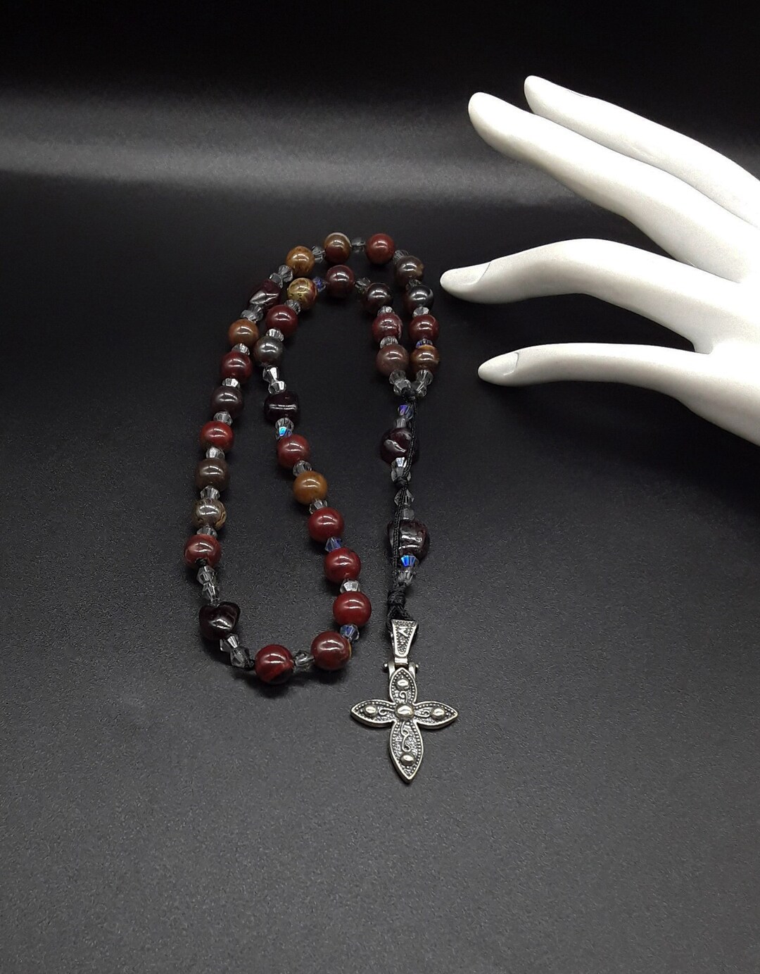 The Byzantine Anglican Elite Rosary (v3) Made of Iron Tiger, Natural ...
