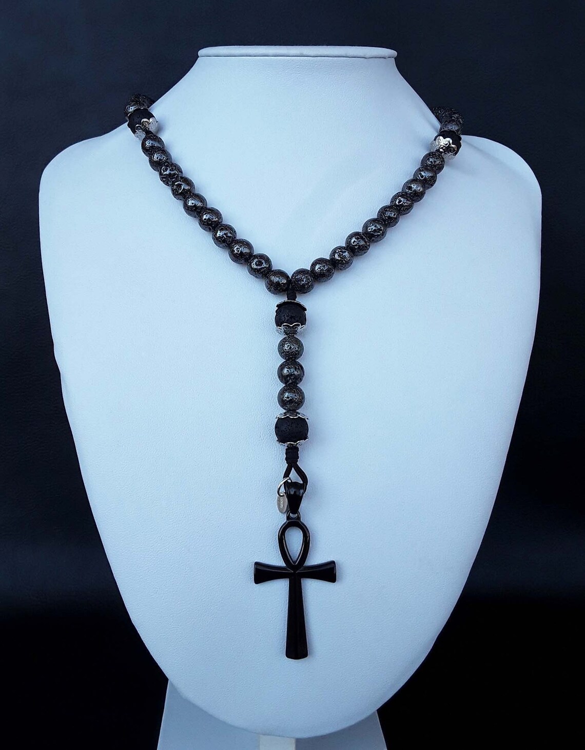 The Galvanized Ankh 5 Decade Catholic Rosary ver. 3 Made of | Etsy