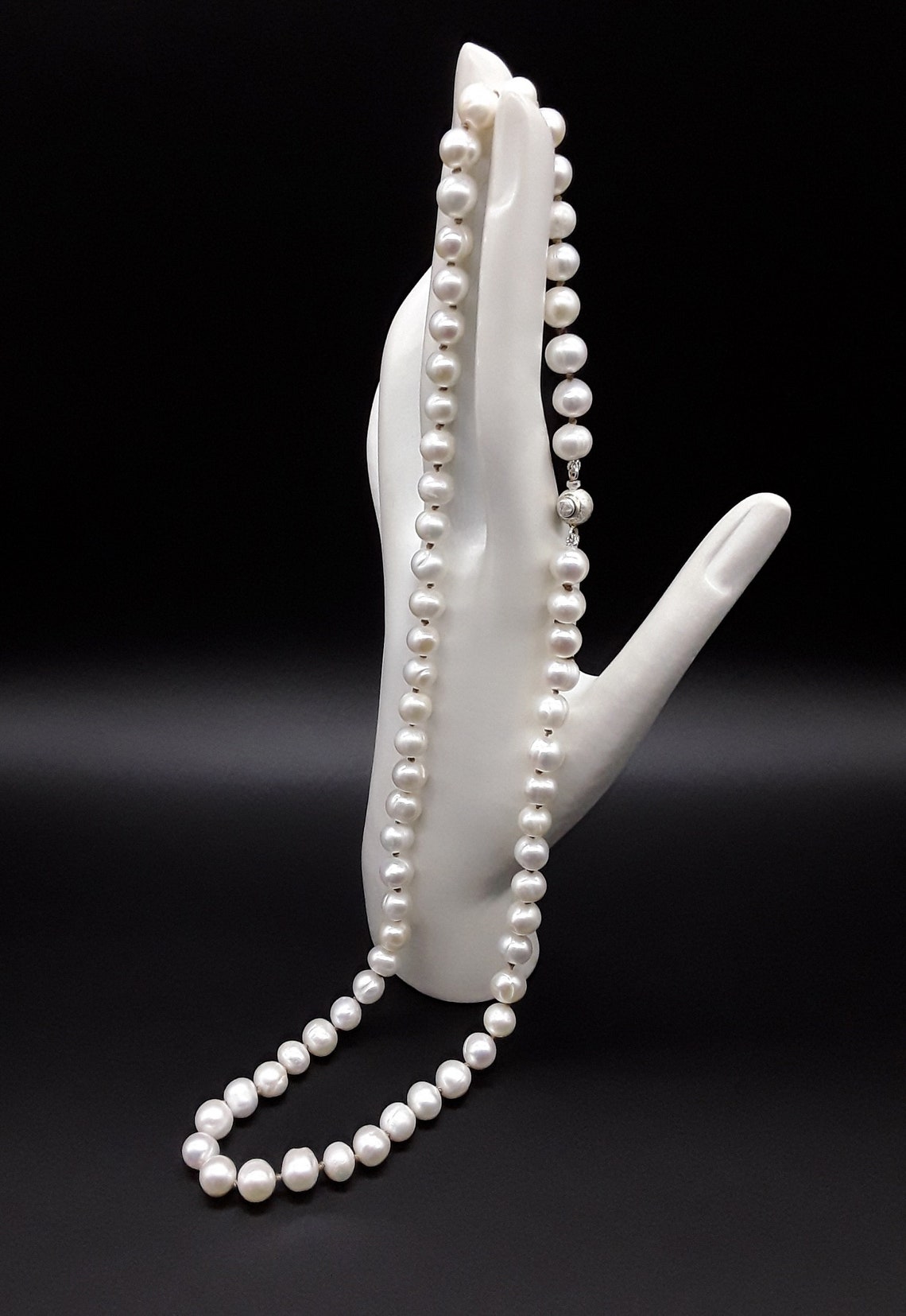 The Pearl Moon Necklace silver Ver Made of High Quality | Etsy