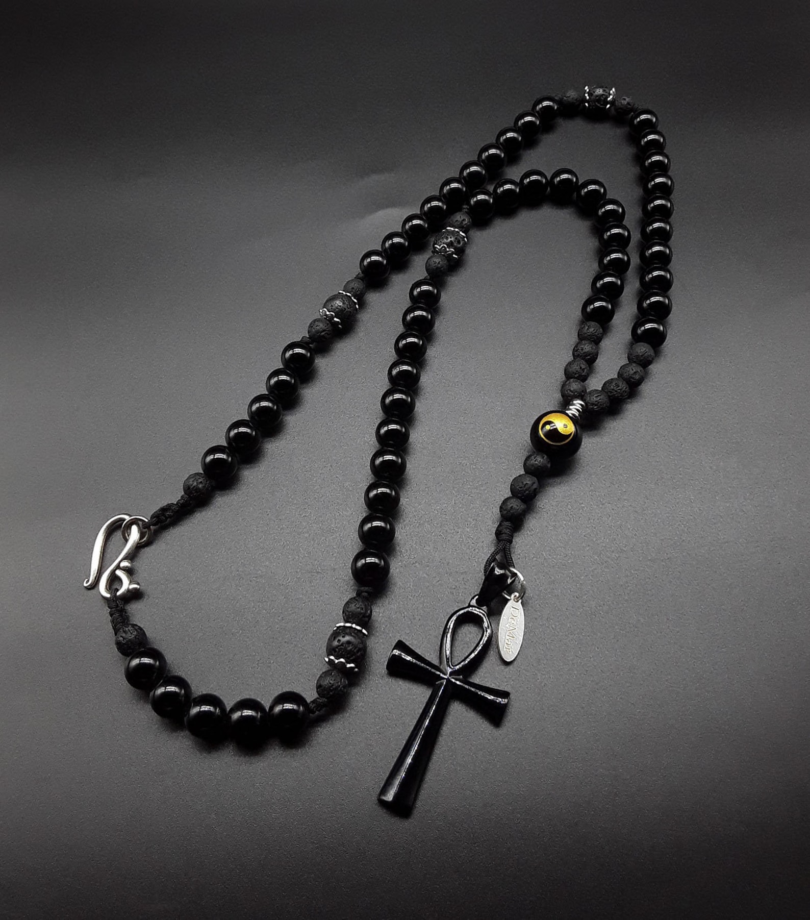 The Yin and Yang 5 Decade Catholic Ankh Rosary Made of High - Etsy
