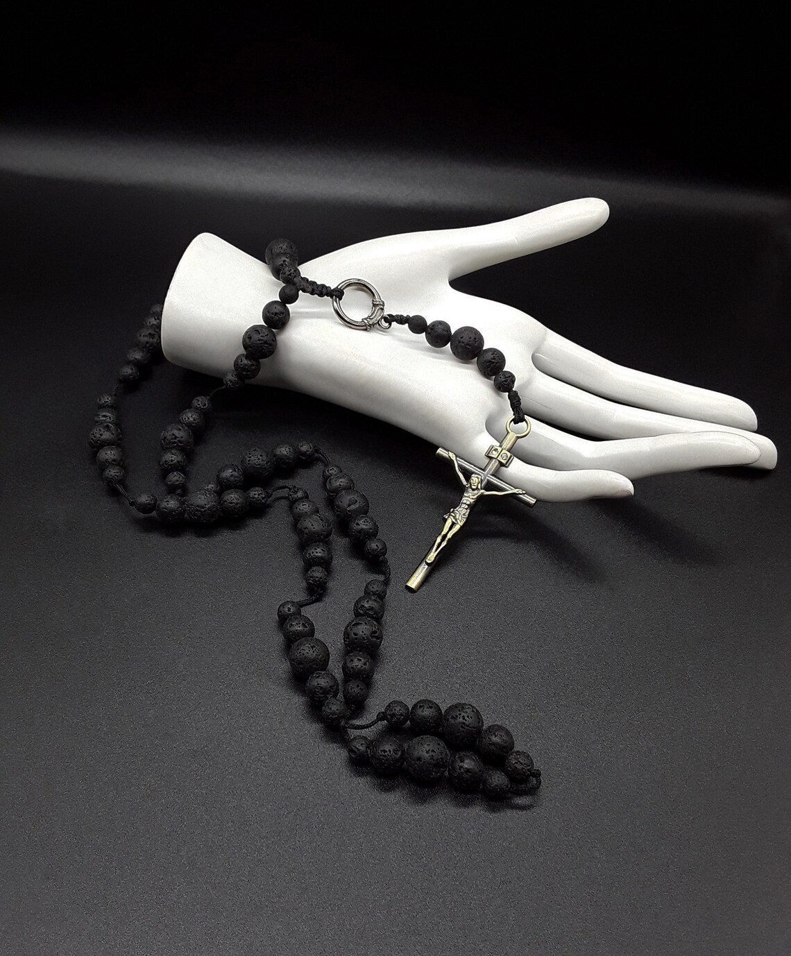 The Crucifix Cross Dark Catholic Rosary Made of Triple-a High Quality ...