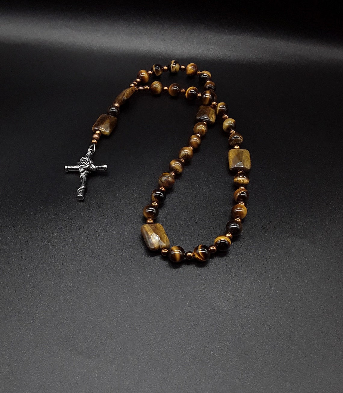 The Anglican Rosicrucian Tigers Eye Rosary Made of Pure Tiger's Eye ...