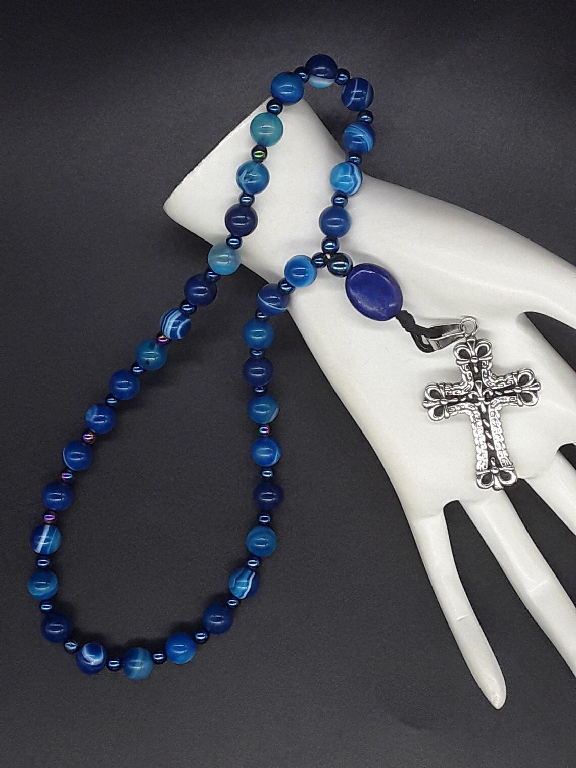 The Lapis Lazuli Orthodox Rosary Made of Triple-a High Quality Lapis ...