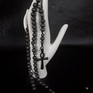 The Galvanized Ankh 5 Decade Catholic Rosary Made of High Quality ...