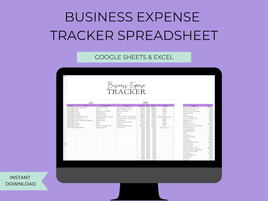 Business Expense Tracker Excel, Business Expense Tracker Excel ...