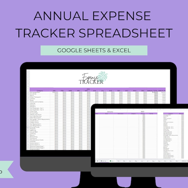 Expense Tracker List - Etsy