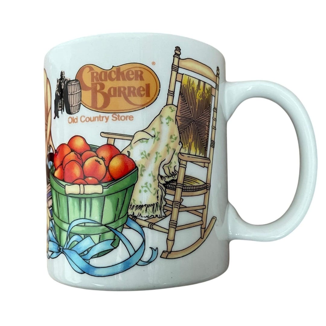 Vintage Cracker Barrel Old Country Store Mug 1995 Rustic Grandmacore ...