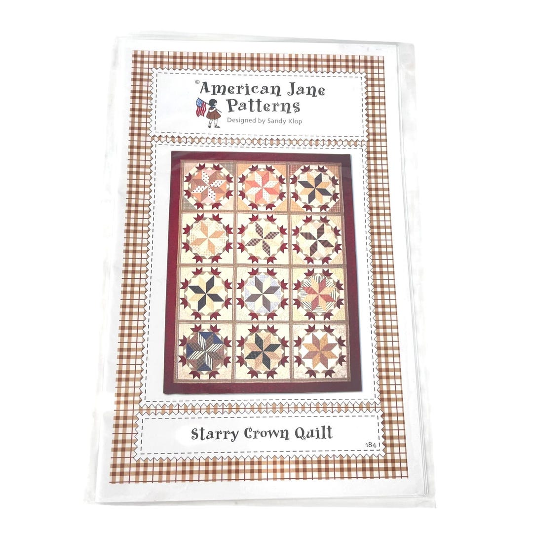 American Jane Patterns "starry Crown" Quilting Sewing Craft - Etsy