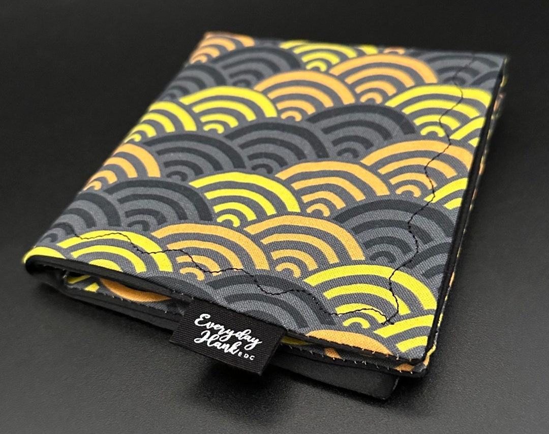 Golden Seigaiha, EDC, Handkerchief, Hankie, EDC, Hank,edc Gear,handmade ...