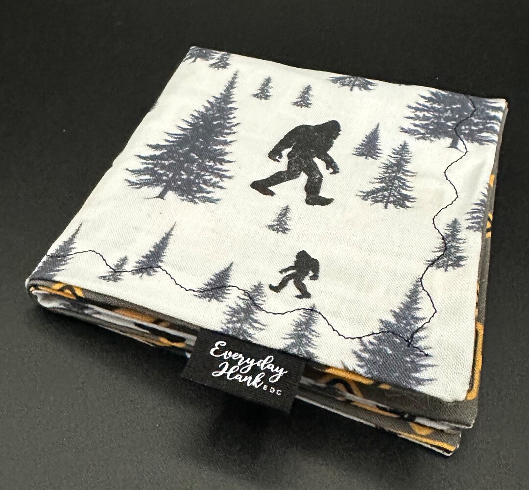 Sasquatch, EDC, Handkerchief, Hankie, EDC Hank, Hanks,edc Gear,handmade ...