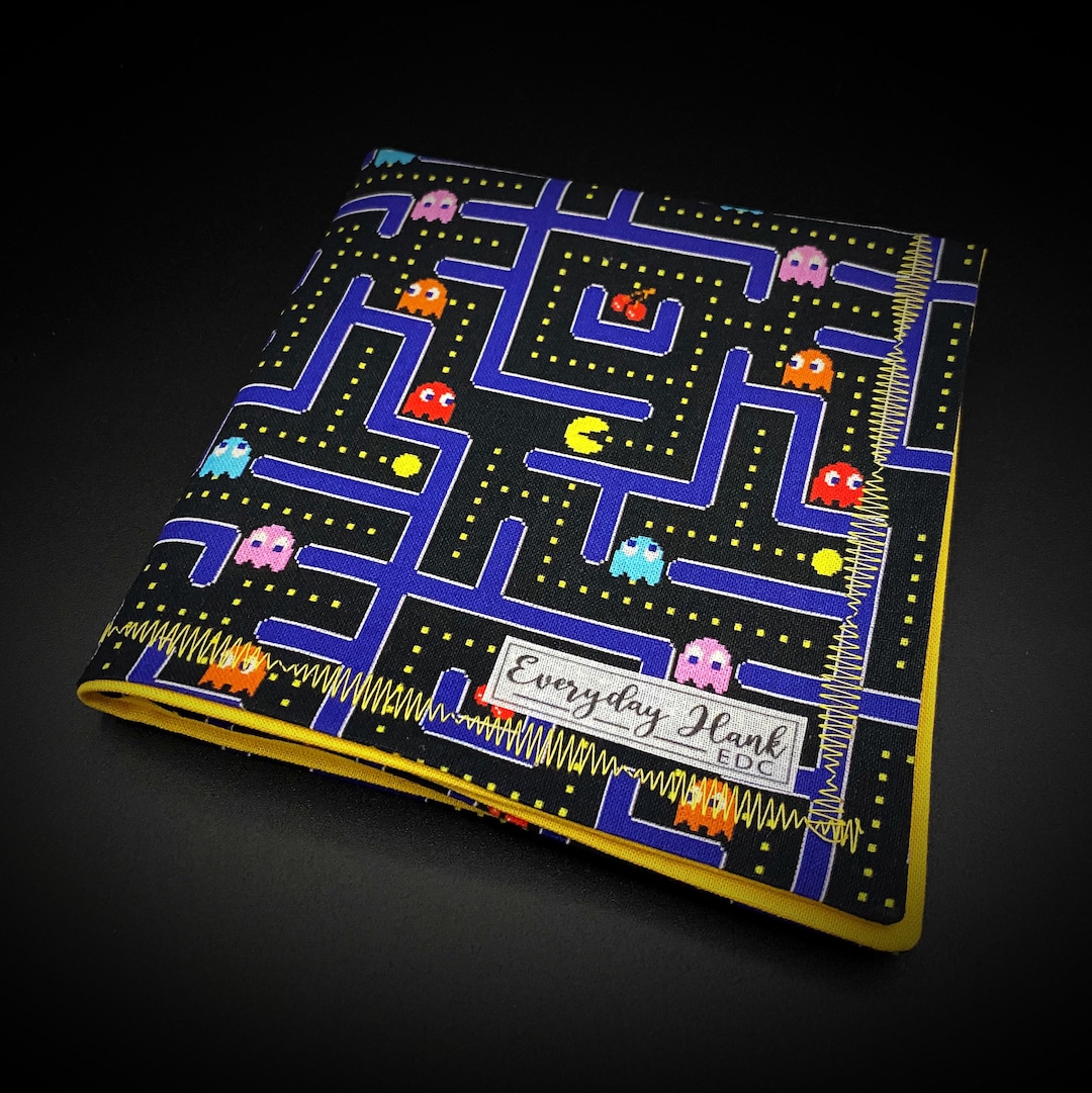 Pacman, EDC, Handkerchief, Hankie, EDC Hank, Hanks,edc Gear,handmade ...