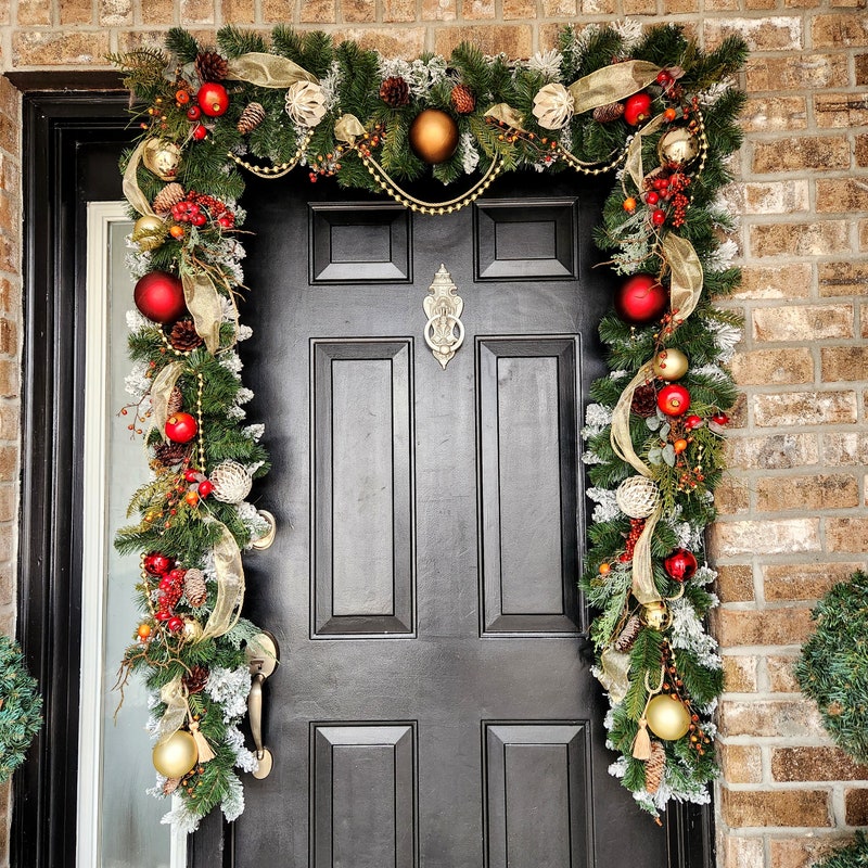 Christmas Door Garland - Etsy