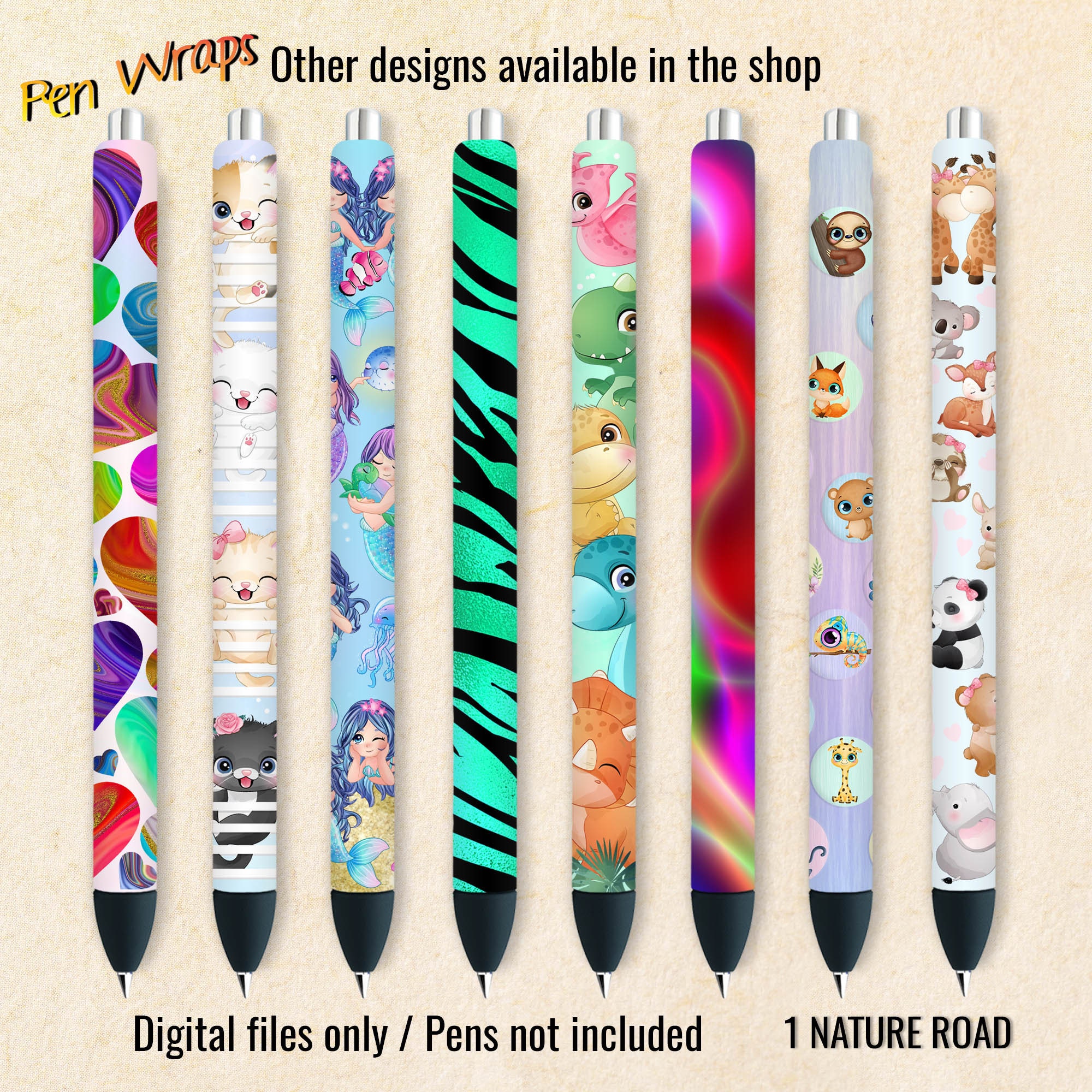 Ballet Panda Pen Wrap Design Seamless Printable Digital - Etsy