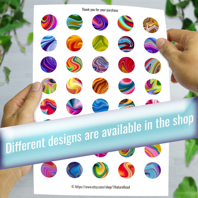 Neon Glow 8mm 10mm 12mm 14mm 16mm 18mm Circle Images Digital | Etsy