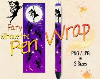 Home & Living PNG pen wraps Fairy pens Fairy and Butterfly pen wrap PNG ...