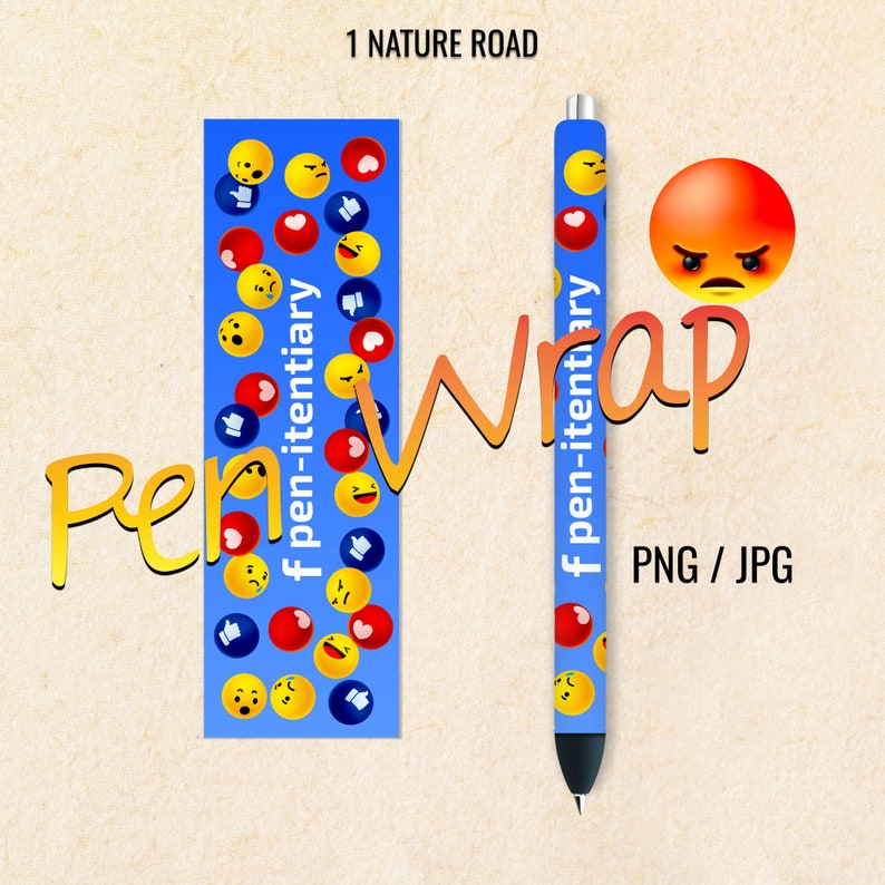 Facebook Jail Pen Wrap, Inkjoy Wraps, Printable Digital Download ...