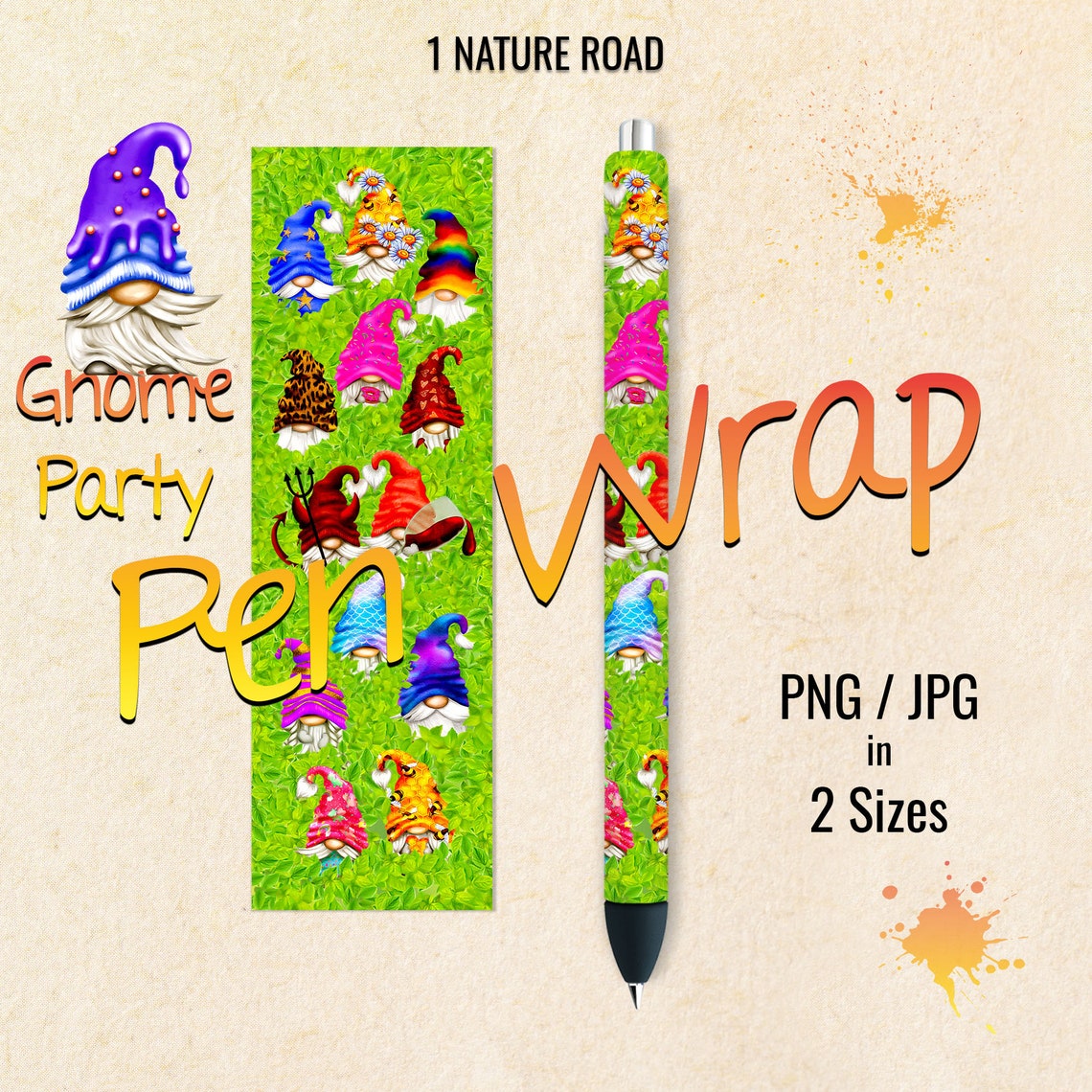 Gnomes Pen Wraps Ink Joy Wraps Printable Digital Download - Etsy