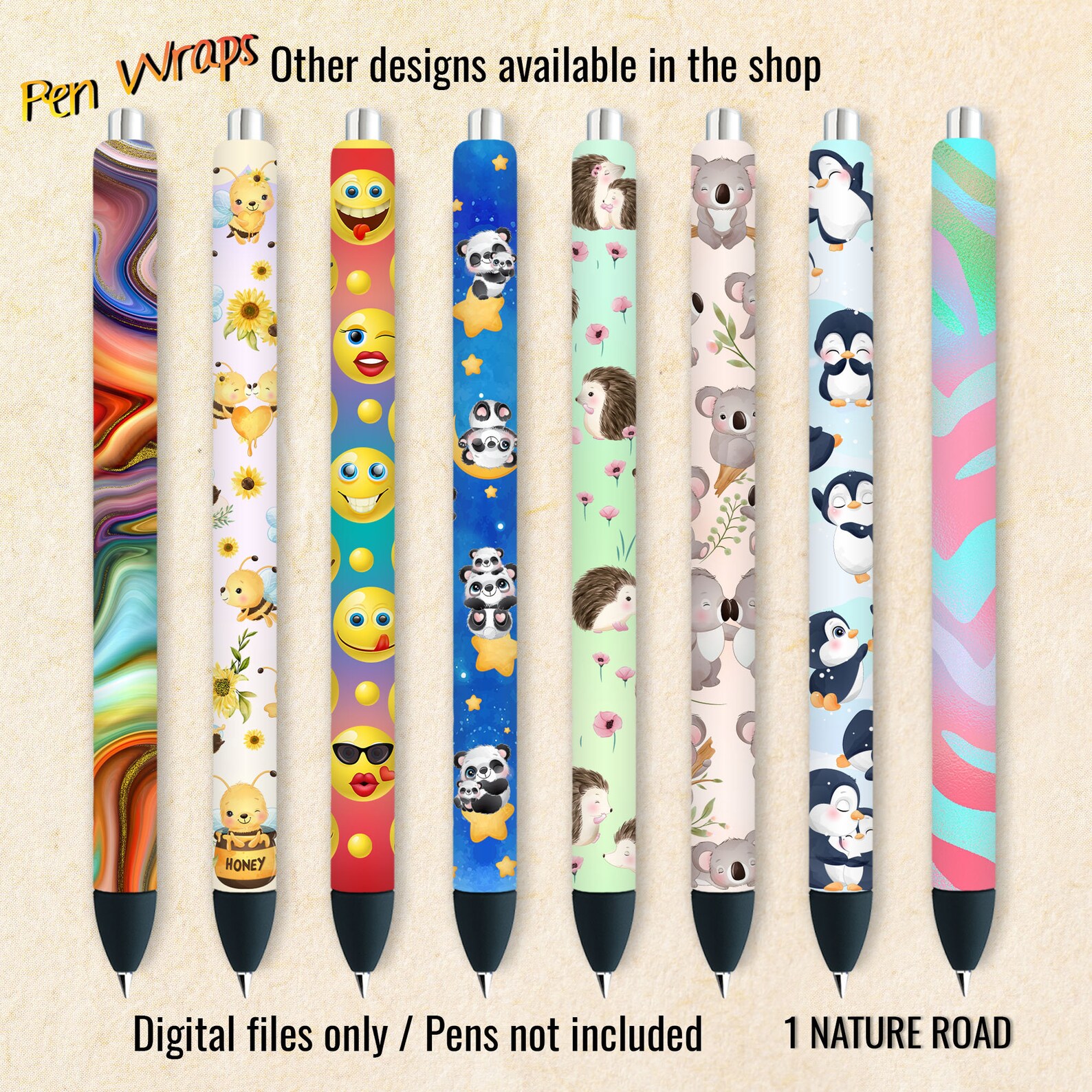 Dragons Pen Wrap Design, Printable Digital Download for Waterslide ...