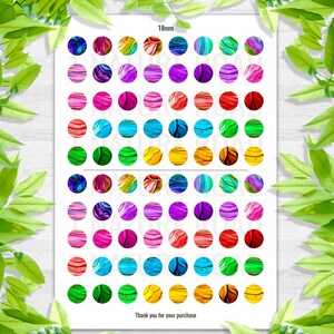 8mm 10mm 12mm 14mm 16mm 18mm Abstract Ink Circle Images Digital Collage ...