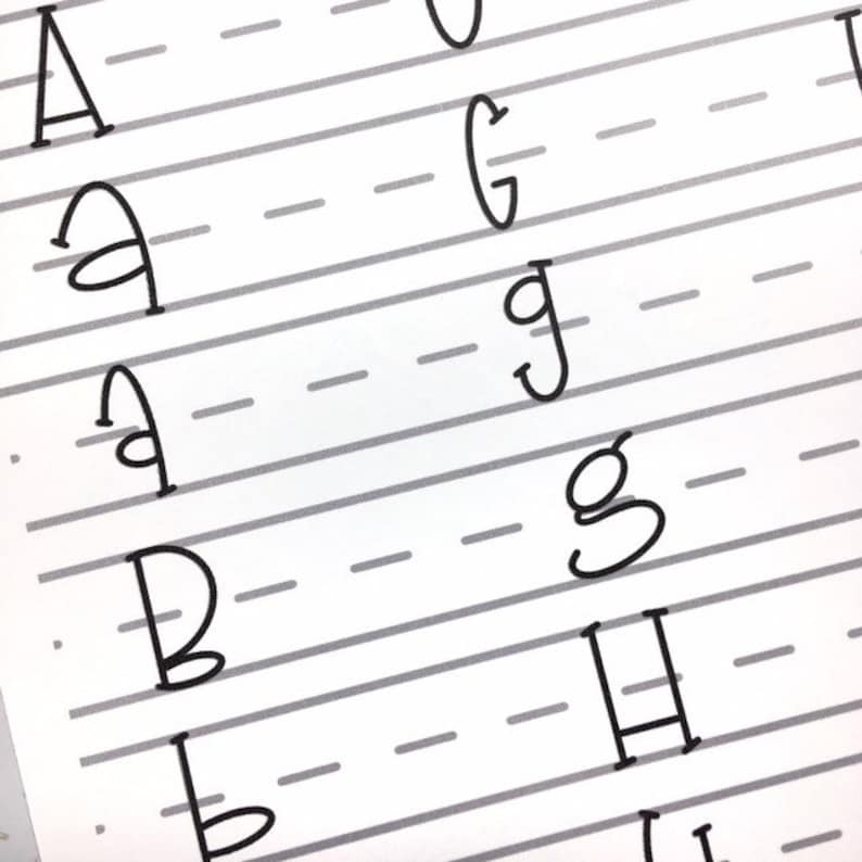 Sans Serif Lettering Practice Sheets Hand Lettering - Etsy