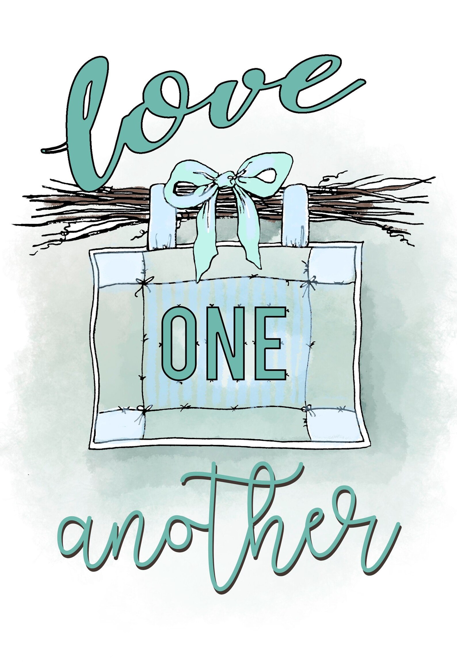 Love One Another Digital Printable Bible/ Prayer Journal Art ...