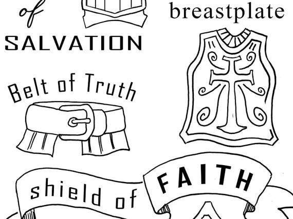 Belt Of Truth Coloring Page