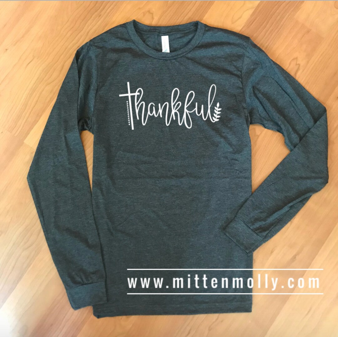 Thankful Long Sleeve Shirt, Women's Fall Shirt, Fall Clothing ...