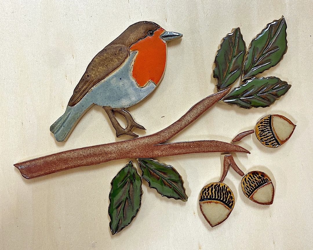 Ceramic Bird Tiles Set for Mosaic and Wall Art (10 Pieces) Mosaic Tiles ...