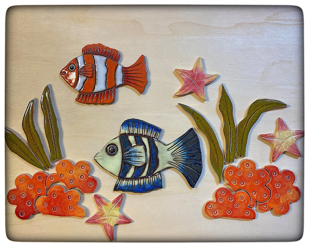 Fish Tiles Set 17 Pieces - Etsy