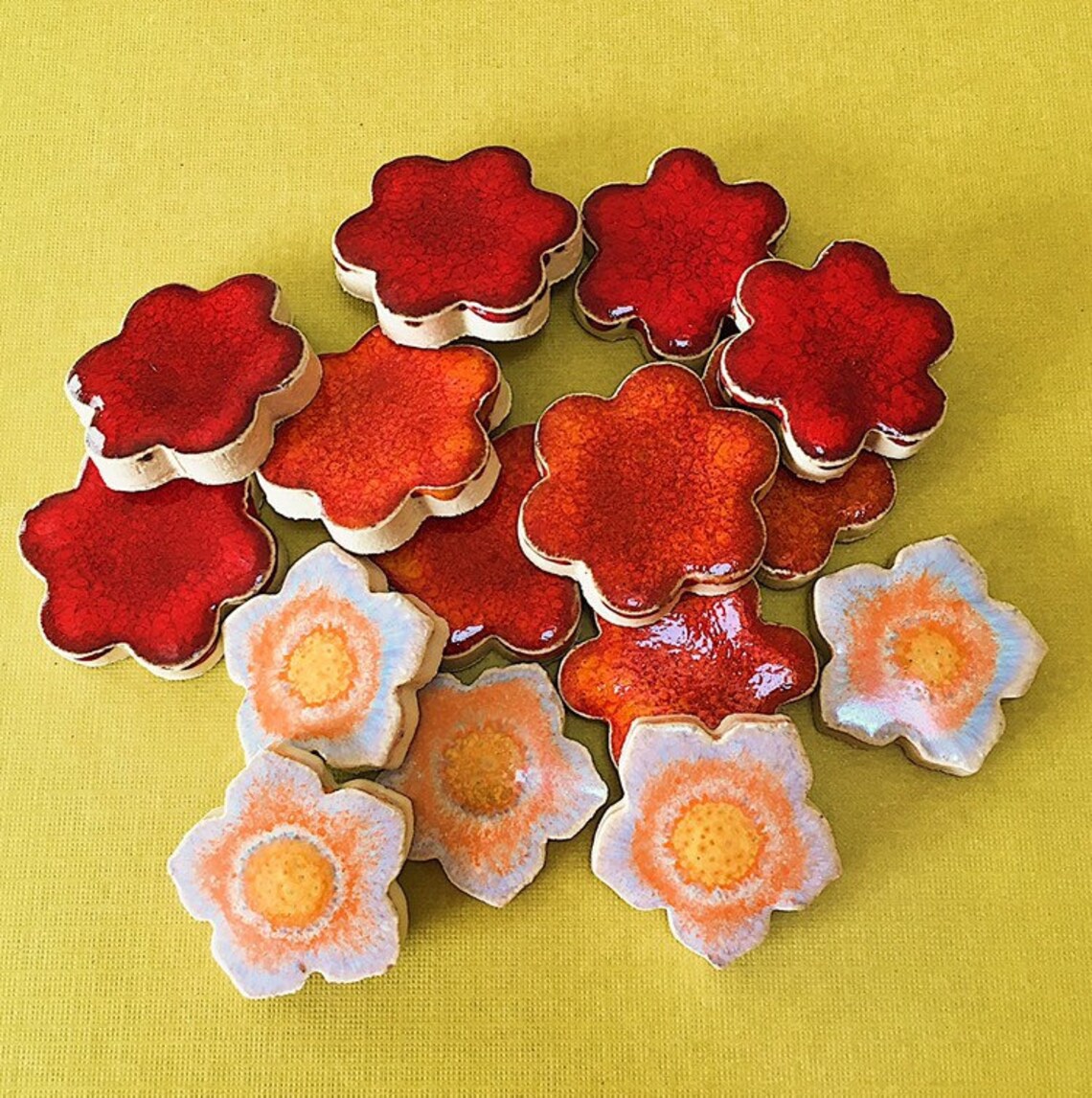 Mosaic Tiles Hand Crafted Ceramic Tiles Package - Etsy