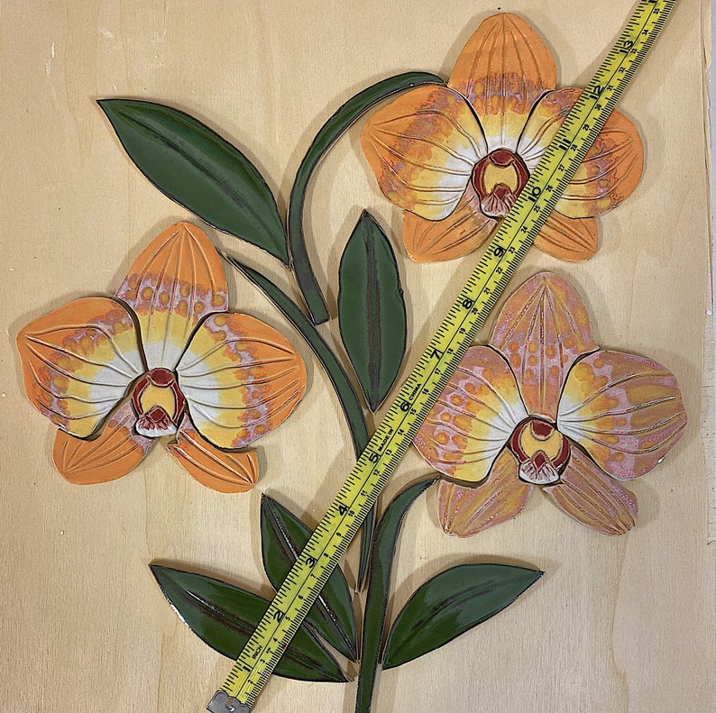 Orchids Ceramic Tiles Set for Mosaic and Wall Decor - Etsy