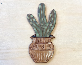 Cactus Tiles Set Handmade Mosaic tiles | Etsy