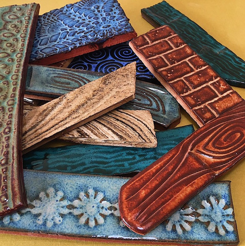 Mosaic Tiles Hand crafted Ceramic Tiles Package | Etsy