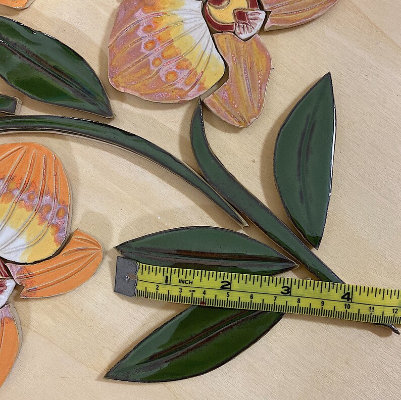 Orchids Ceramic Tiles Set for Mosaic and Wall Decor - Etsy